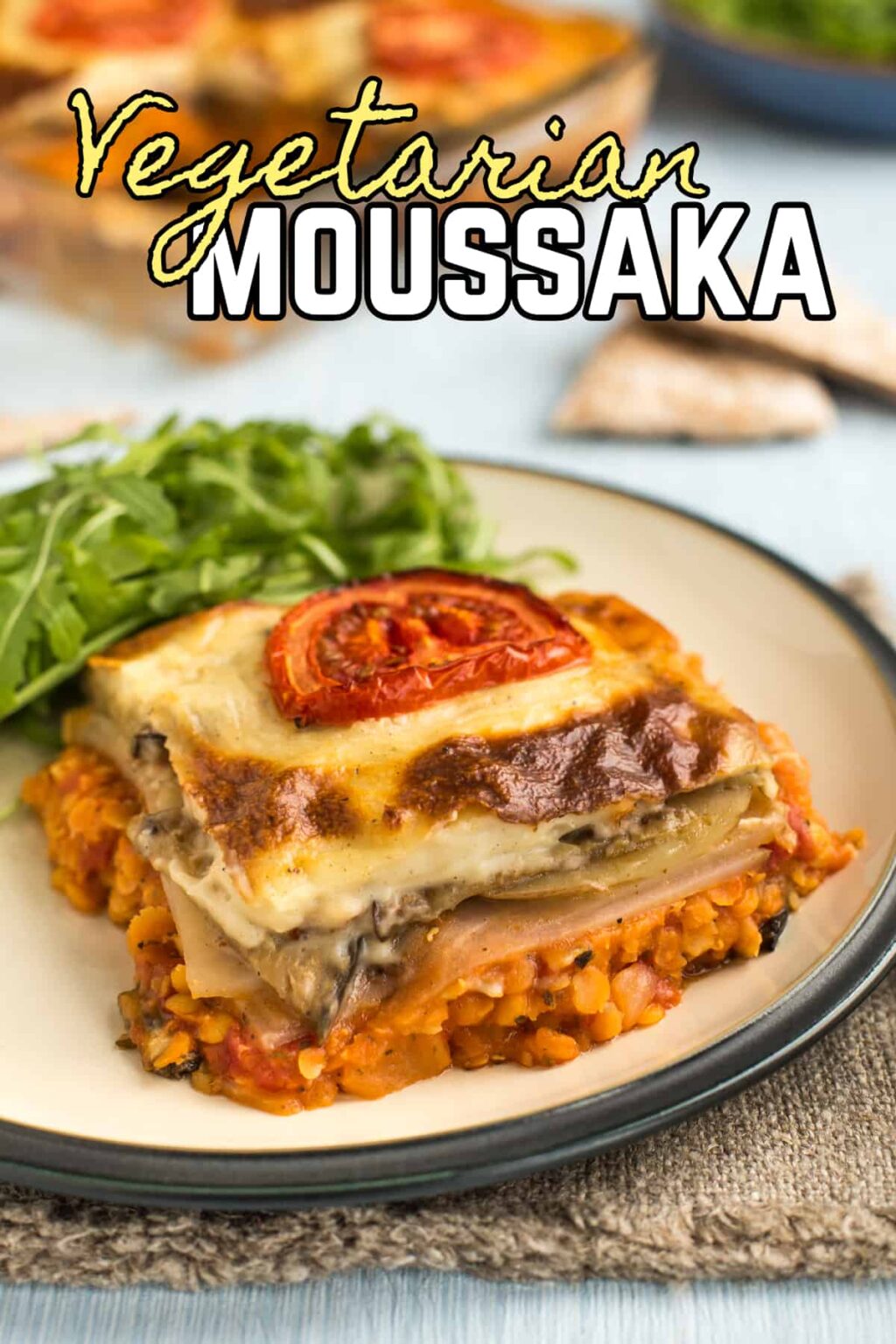 Vegetarian Moussaka - Easy Cheesy Vegetarian