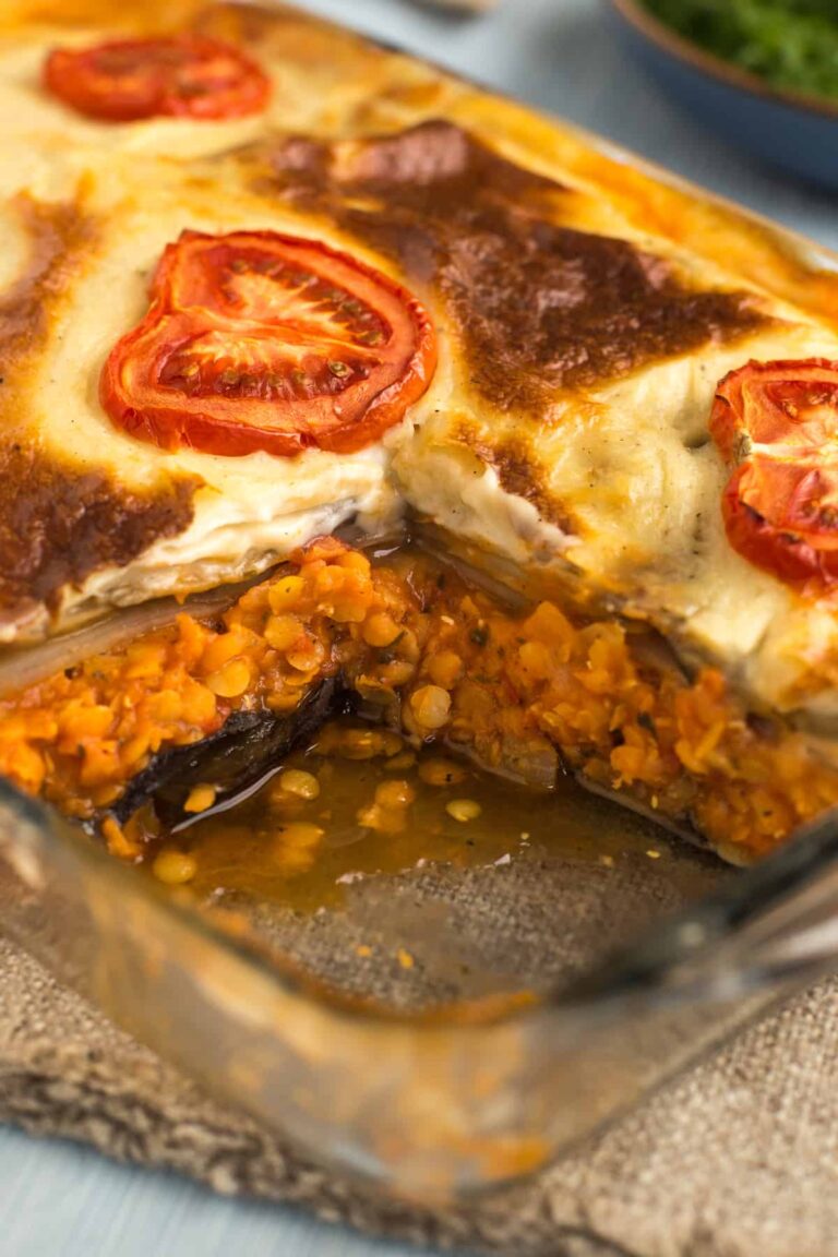 Vegetarian Moussaka - Easy Cheesy Vegetarian