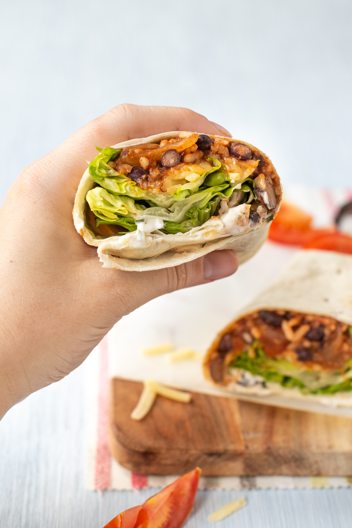 Spicy Black Bean Burritos - Easy Cheesy Vegetarian