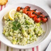 Avocado Risotto - Easy Cheesy Vegetarian