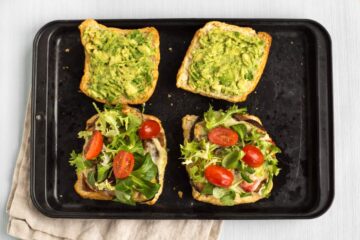 Roasted vegetable Mexican torta - Easy Cheesy Vegetarian