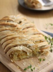 Cheese and Onion Plait - Easy Cheesy Vegetarian