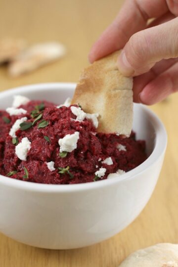 Beetroot and Goat's Cheese Spread - Easy Cheesy Vegetarian