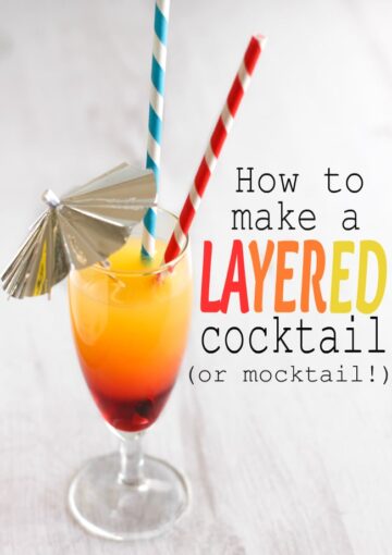 How to make a layered cocktail / mocktail