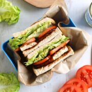 Tofu bacon BLTs - Easy Cheesy Vegetarian