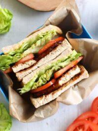 Tofu bacon BLTs – Easy Cheesy Vegetarian
