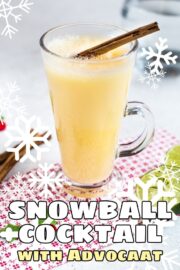 Festive Snowball Cocktail (just 3 ingredients!)