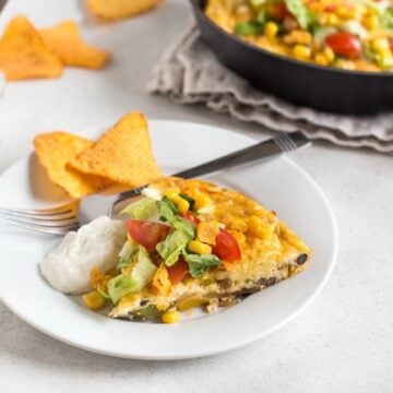 Taco frittata - Easy Cheesy Vegetarian