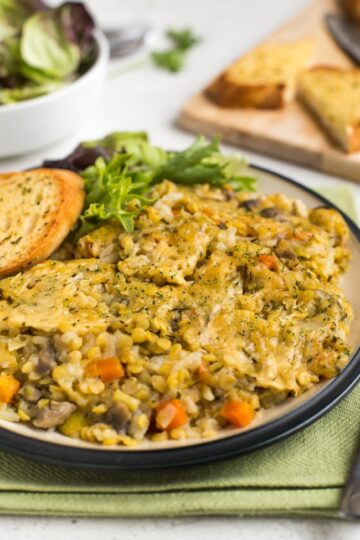 Instant Pot Very Veggie Lentil Bake - Easy Cheesy Vegetarian