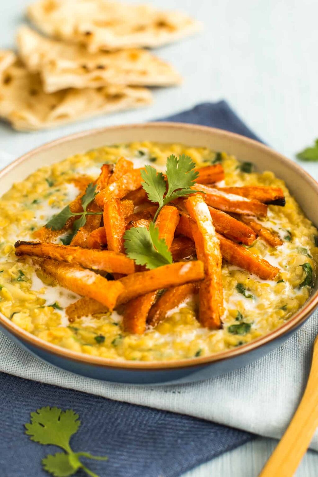 Creamy Roasted Carrot Dal - Easy Cheesy Vegetarian