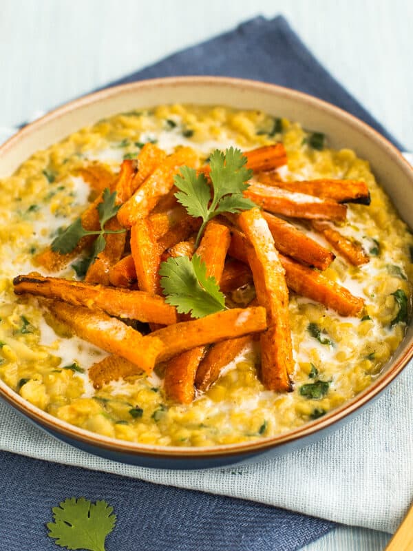 Creamy Roasted Carrot Dal - Easy Cheesy Vegetarian