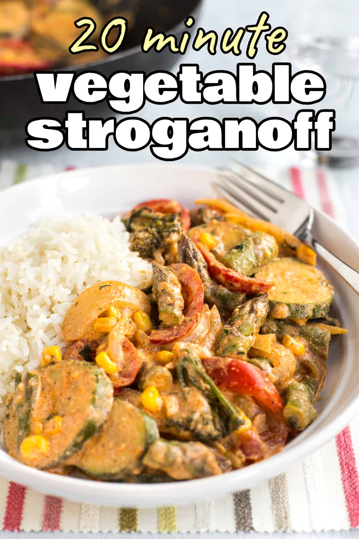 20 Minute Vegetable Stroganoff - Easy Cheesy Vegetarian