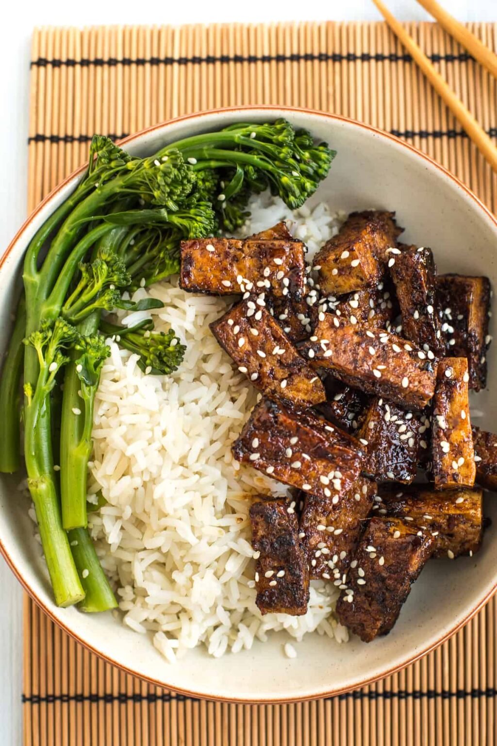 Sticky Teriyaki Tofu - Easy Cheesy Vegetarian