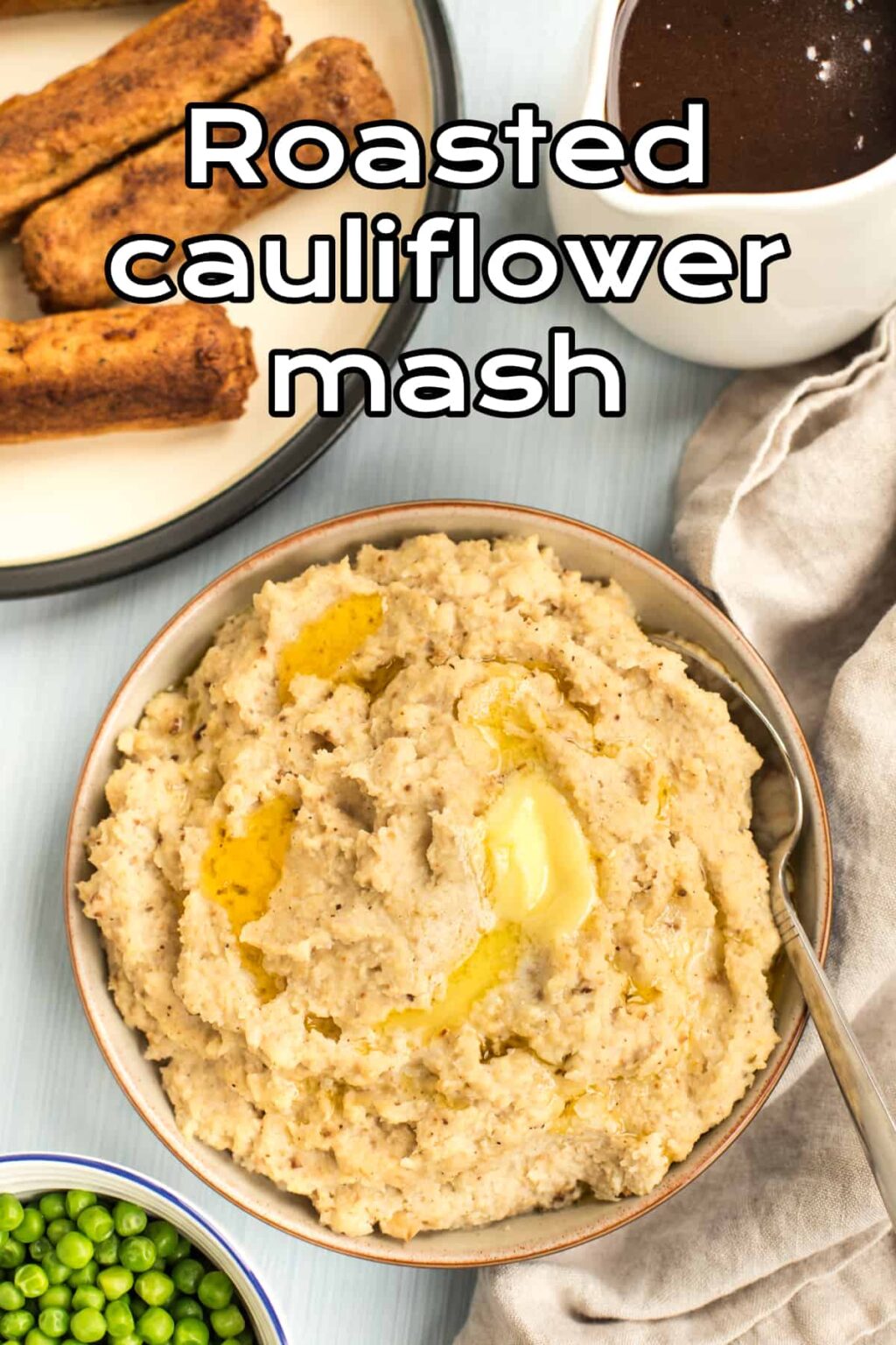 Roasted Cauliflower Mash - Easy Cheesy Vegetarian