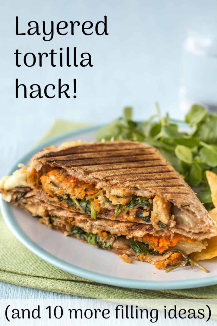 TikTok Tortilla Hack (with 10 New Filling Ideas!) - Easy Cheesy Vegetarian