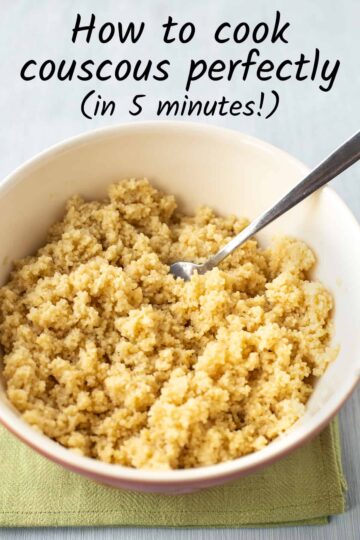 How to Cook Couscous Perfectly (in 5 Minutes!) - Easy Cheesy Vegetarian