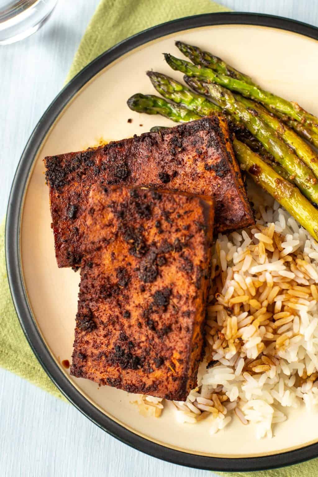 Blackened Tofu Steaks - Easy Cheesy Vegetarian