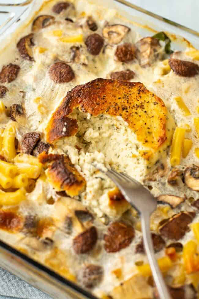 One Pot Baked Boursin Pasta (TikTok Style!) - Easy Cheesy Vegetarian