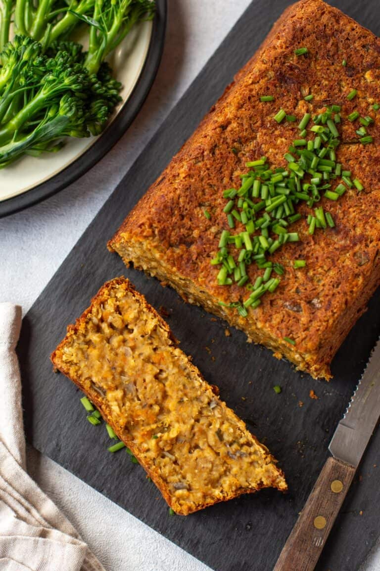 Easy Vegan Lentil Loaf - Easy Cheesy Vegetarian