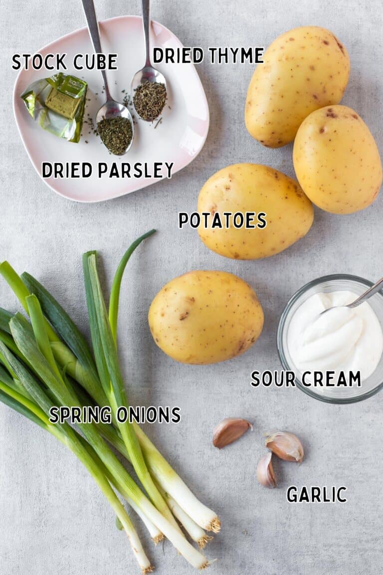 Creamy Potato and Spring Onion Soup - Easy Cheesy Vegetarian