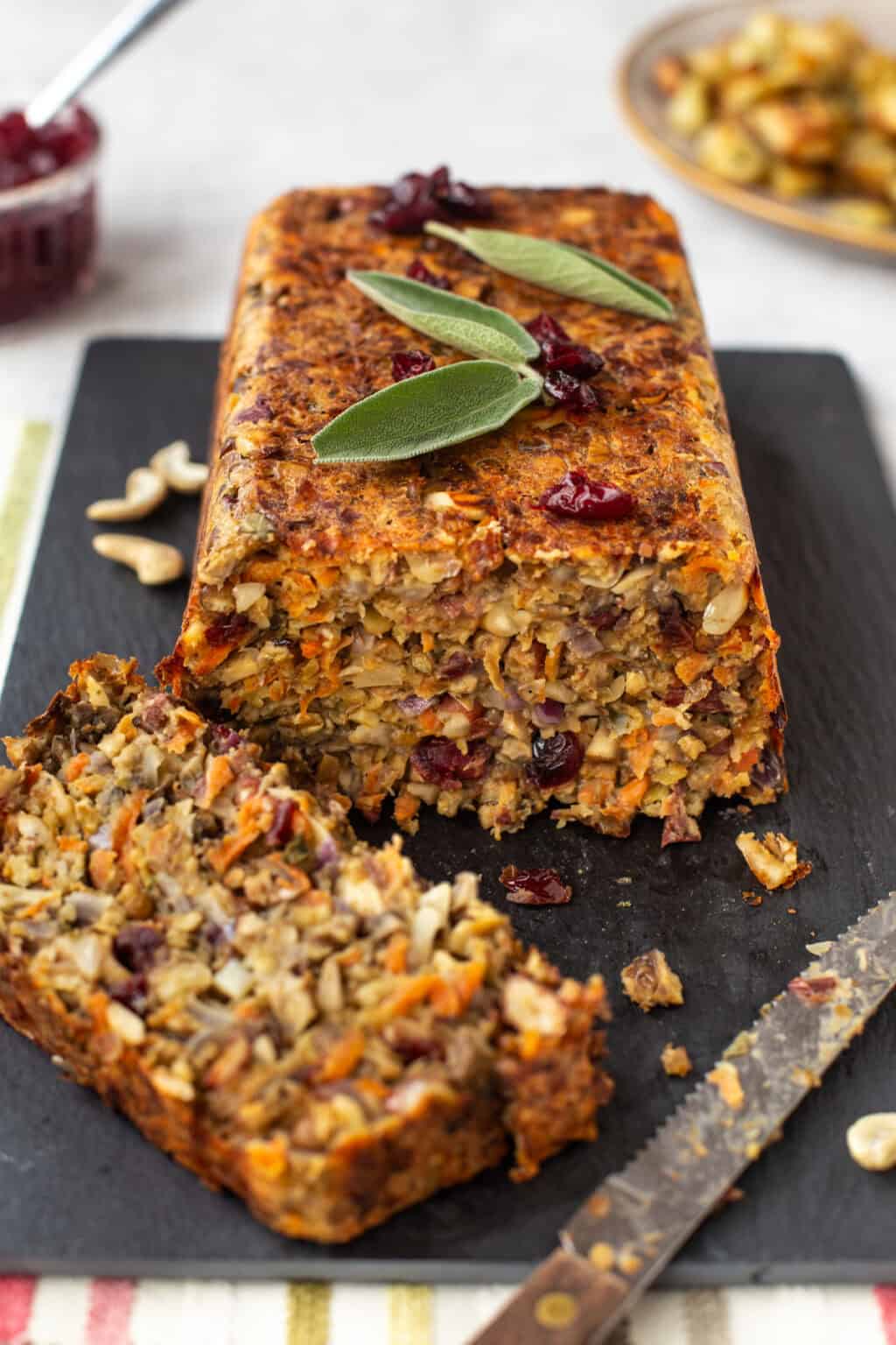 Easy Nut Roast (just mix + bake!) - Easy Cheesy Vegetarian