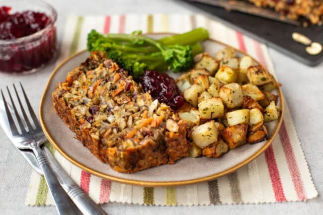 Easy Nut Roast (just mix + bake!) - Easy Cheesy Vegetarian
